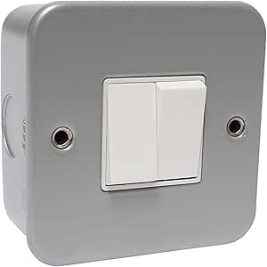 Amazon.com: QA Metal Clad 2 Way Switch - 2 Gang : Everything Else