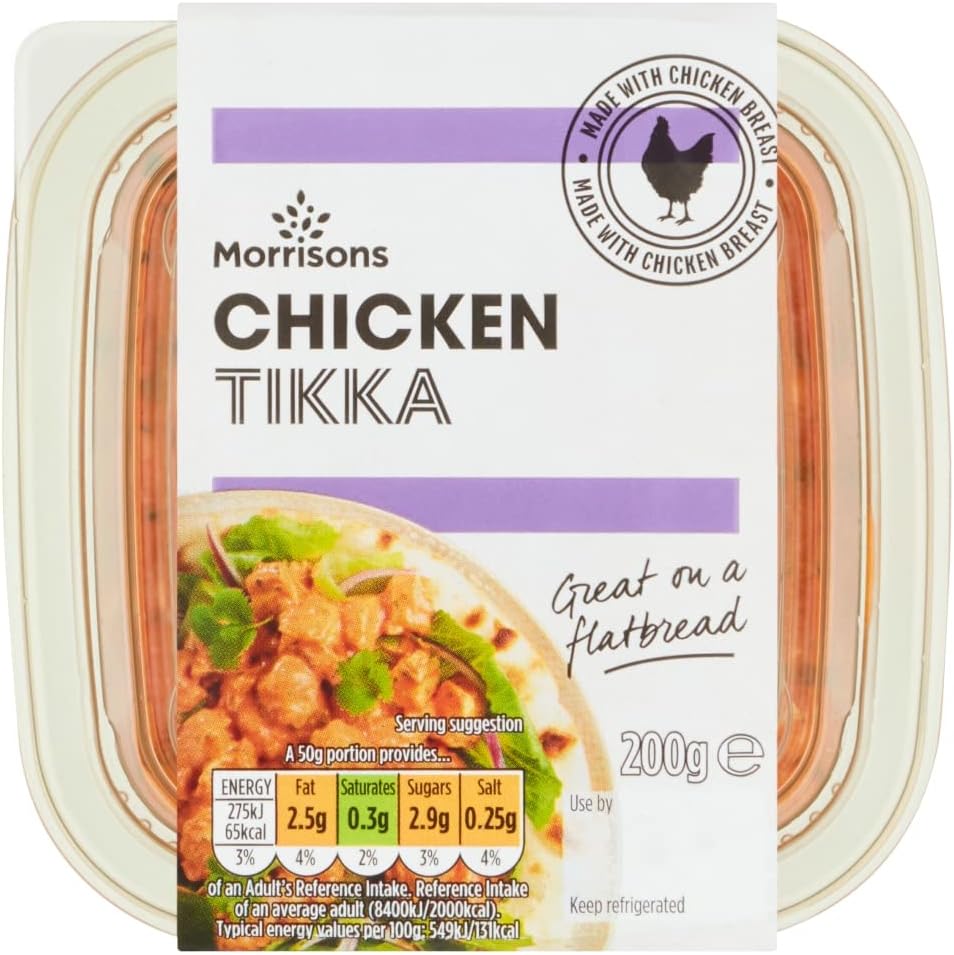 Morrisons Chicken Tikka, 200g : Amazon.co.uk: Grocery