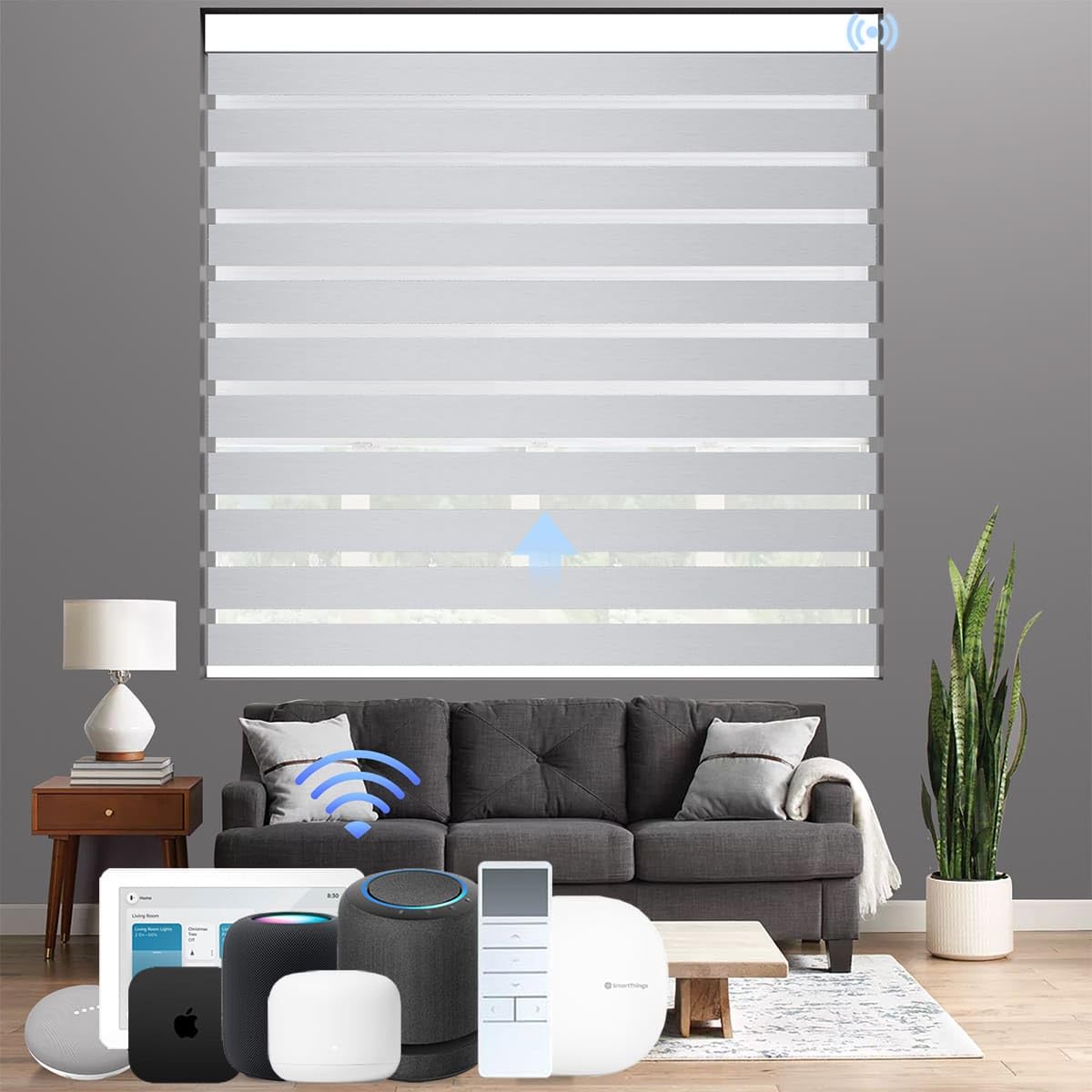 Amazon.com: Motorized Zebra Sheer Blinds with Remote Control, Automatic ...
