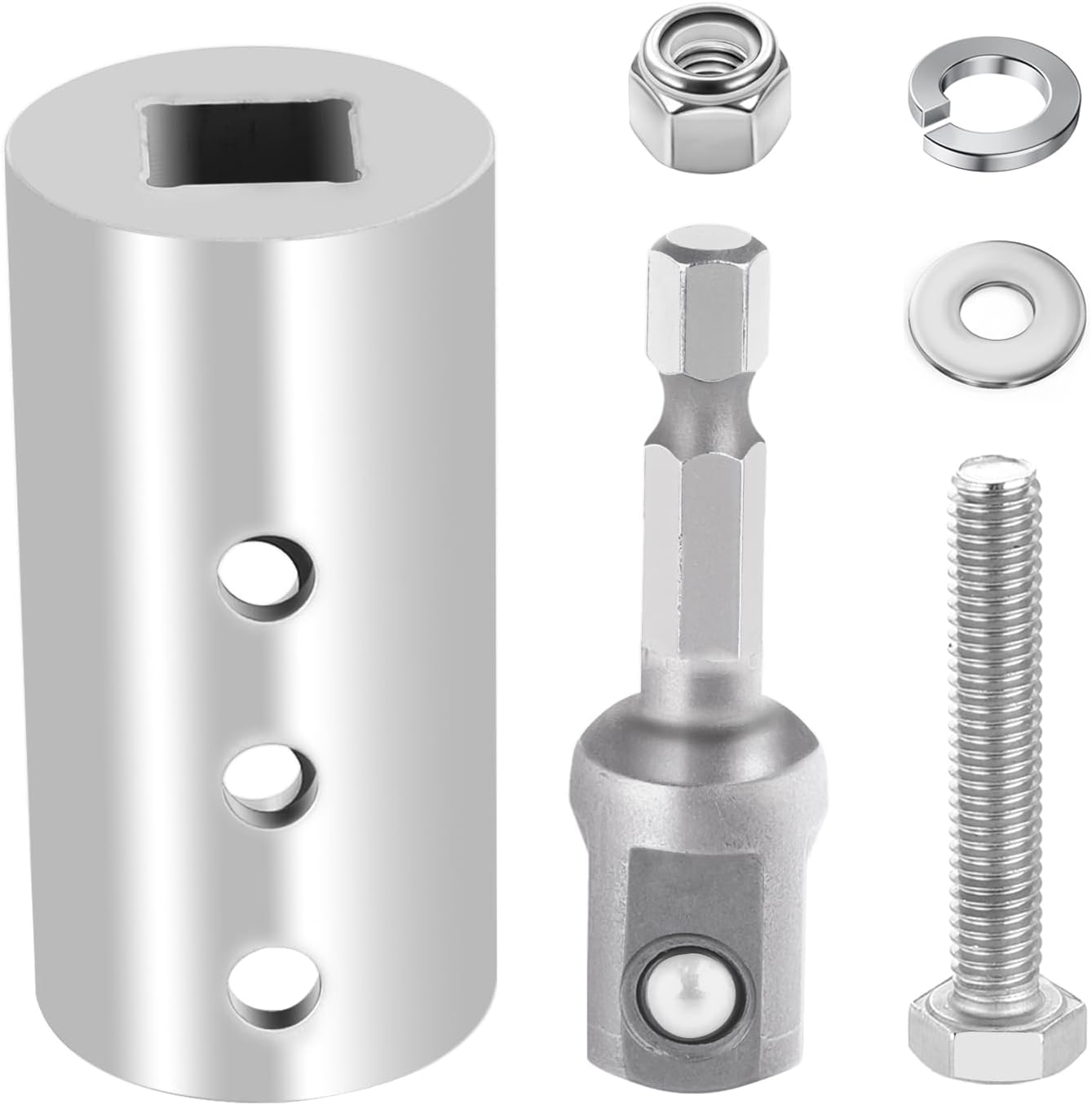 Amazon.com: IFYKIM Trailer Jack Drill Adapter Kit, Stainless Steel ...