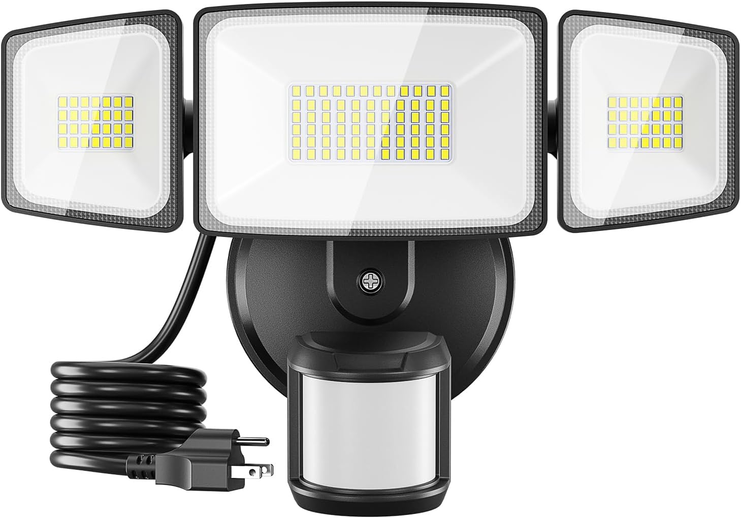 Onforu 65W LED Motion Sensor Outdoor Lights Plug in, Dusk to Dawn Flood ...