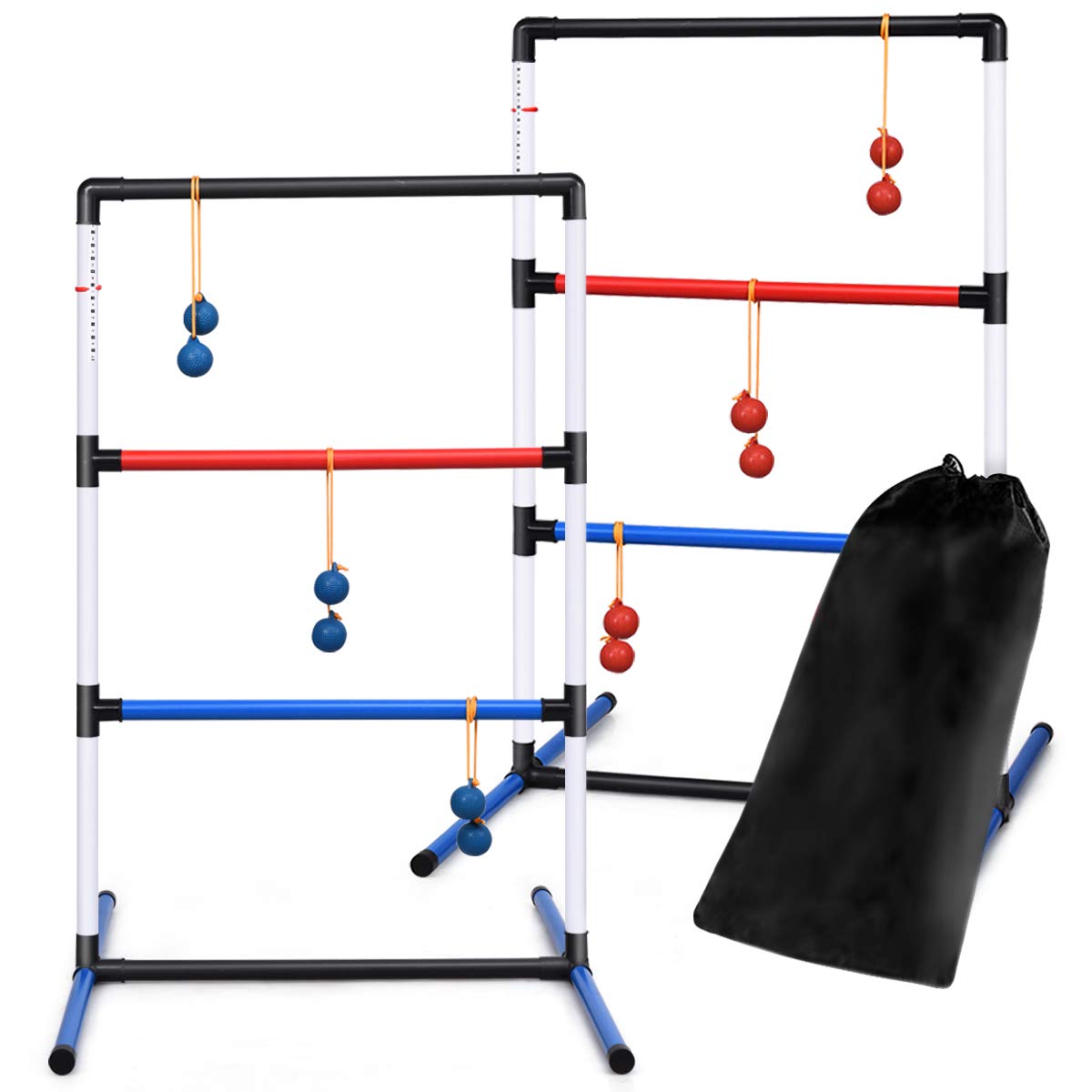 Buy COSTWAY Ladder Toss Game Set Indoor Outdoor Ball Toss Game With 6 Buy COSTWAY Ladder Toss Game Set Indoor Outdoor Ball Toss Game With 6