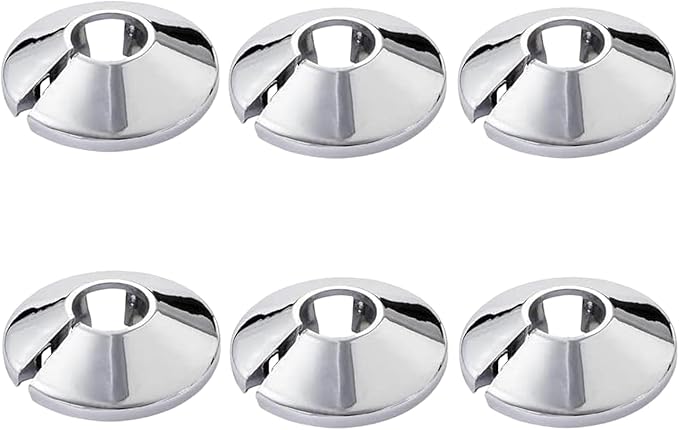 JIANYH 6 Pcs Radiator Pipe Covers Chrome, Radiator Pipe Covers for ...