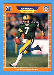 Don Majkowski 1989 Pro Set Football Rookie Card (Packers) at Amazon's ...