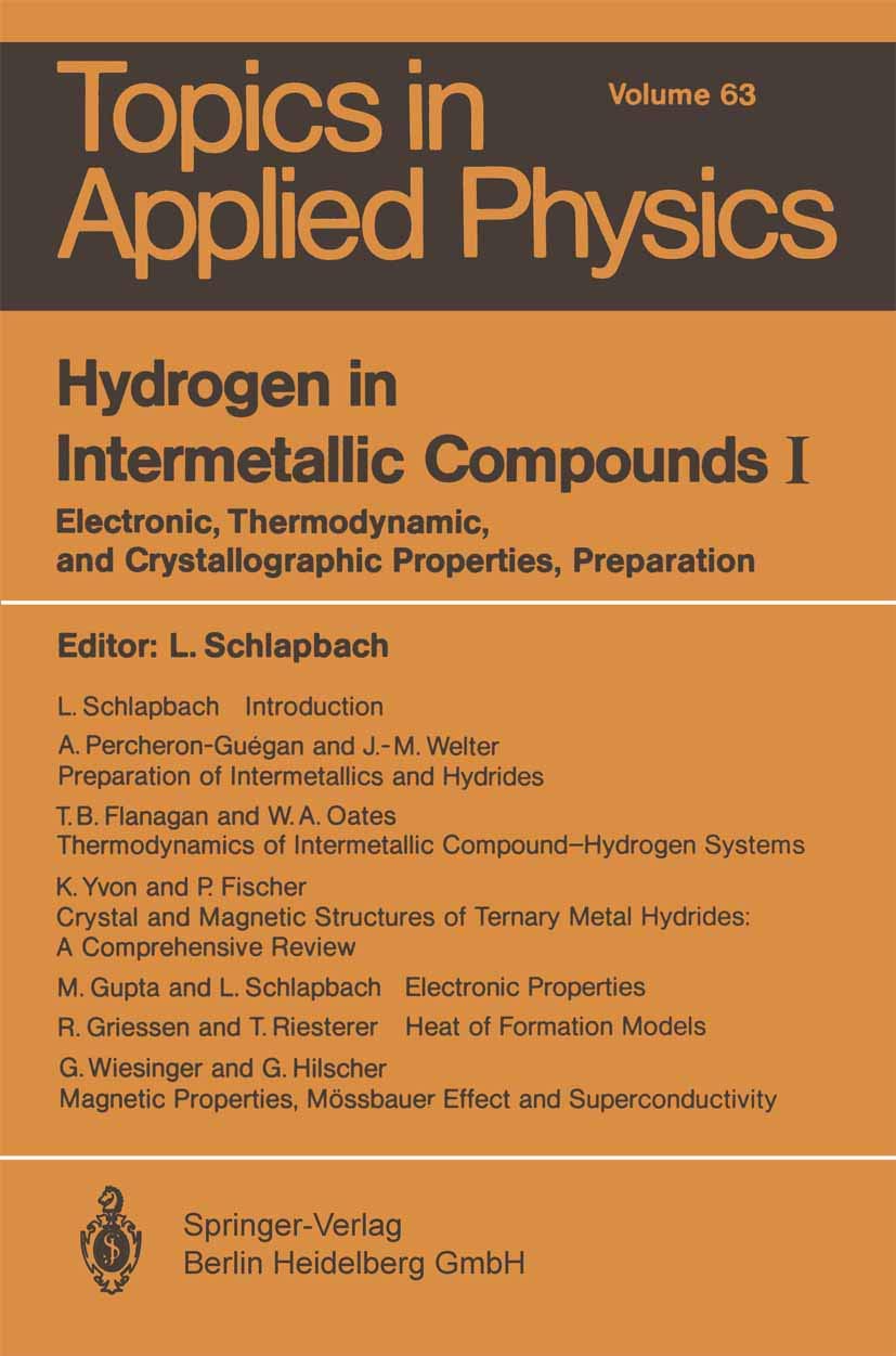 Hydrogen in Intermetallic Compounds I: Electronic, Thermodynamic, and ...