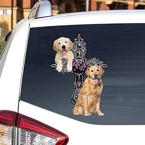 Amazon.com - Golden Retriever Sticker, Pray for God Golden Retriever ...