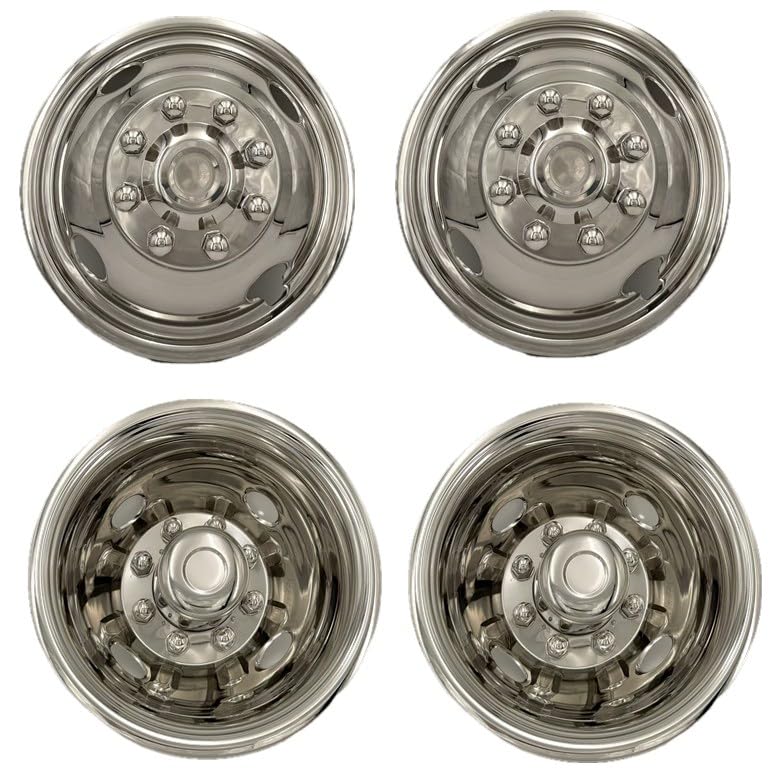 Amazon.com: JOHNWELL 4PCS Spring Clip Hubcaps 16 inch SS 304 Polished ...