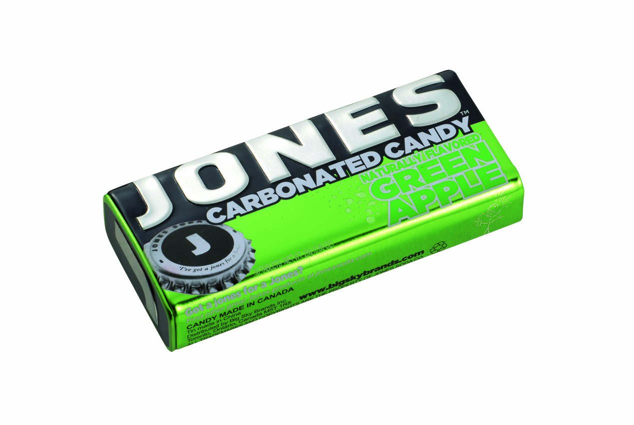 Amazon.com : Jones Soda Co. Carbonated Candy - Green Apple, 50 piece ...