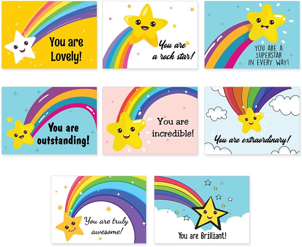 Papa Prints Pack of 48 Motivational Postcards for Kids Well Done ...
