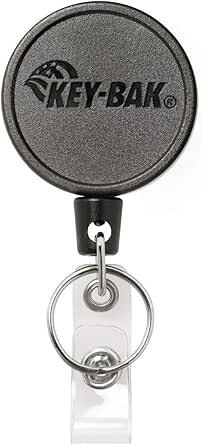 KEY-BAK MID6-Duo Heavy Duty Badge Reel and Keychain That Holds 10 Keys ...