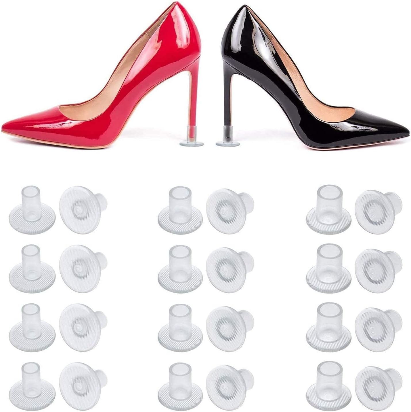 12 Pairs Heel Stoppers High Heel Protectors Heel Repair Caps Cover ...