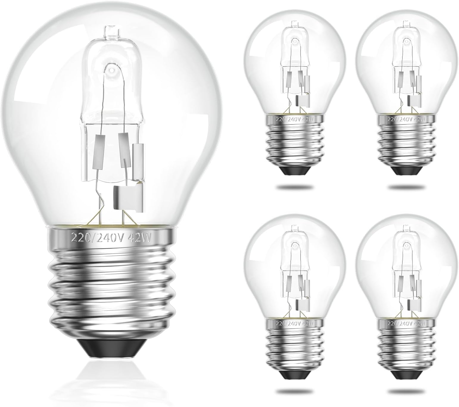 Philips GLS Golf Ball E14 SES Small Edison Screw Halogen EcoClassic P45 ...