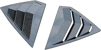 Amazon.com: Car Rear Louver Window Side Shutter Cover Trim Sticker Vent ...