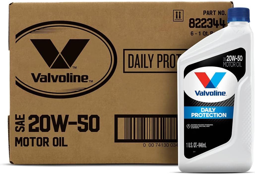 Amazon.com: Valvoline Daily Protection 20W-50 Conventional Motor Oil, 1 ...