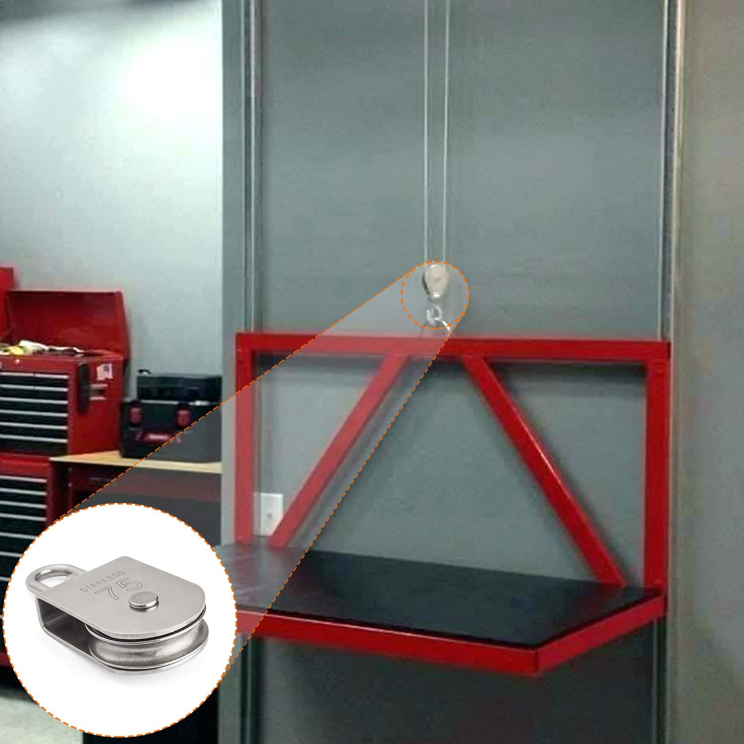 Snapklik.com : M75 Lifting Single Pulley Loading 1322 Lbs, STARVAST ...