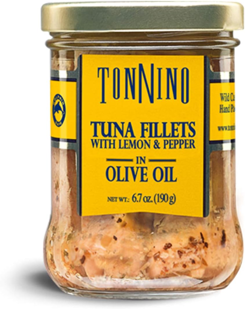 Amazon.com : Tonnino Tuna Fillets - Oregano, Olive Oil - Case of 6 - 6. ...