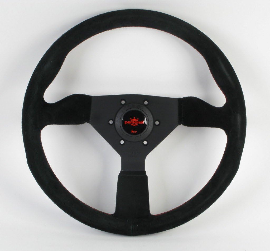 Personal Steering Wheel - Grinta - 350mm (13.78 inches) - Black Suede ...