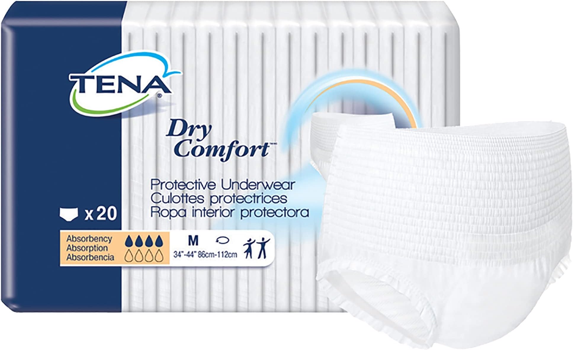 Amazon.com: TENA Dry Comfort Disposable Unisex Adult Absorbent ...