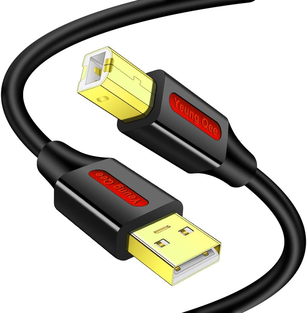 Amazon.com: Printer Cable 20Ft, TanGuYu 20Feet Hi-Speed USB 2.0 Type A ...