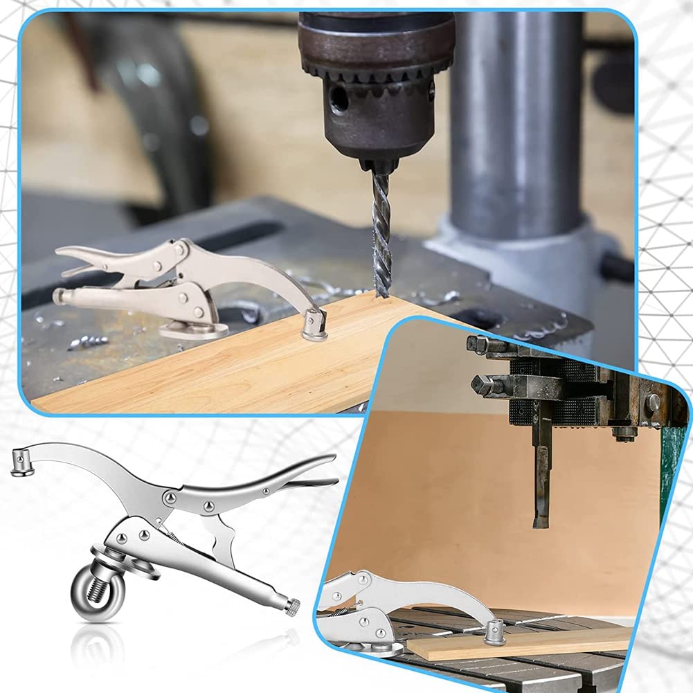 Titanium Coated Steel Gripping Clips 2-Pack 9 Inch Drill Press Locking ...