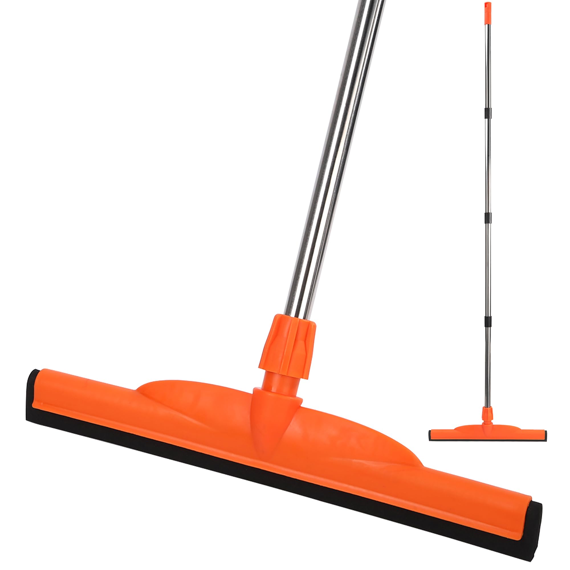 Snapklik.com : Floor Squeegee Scrubber, 17 Heavy Duty Household Broom EVA Foam Blade Rubber ...