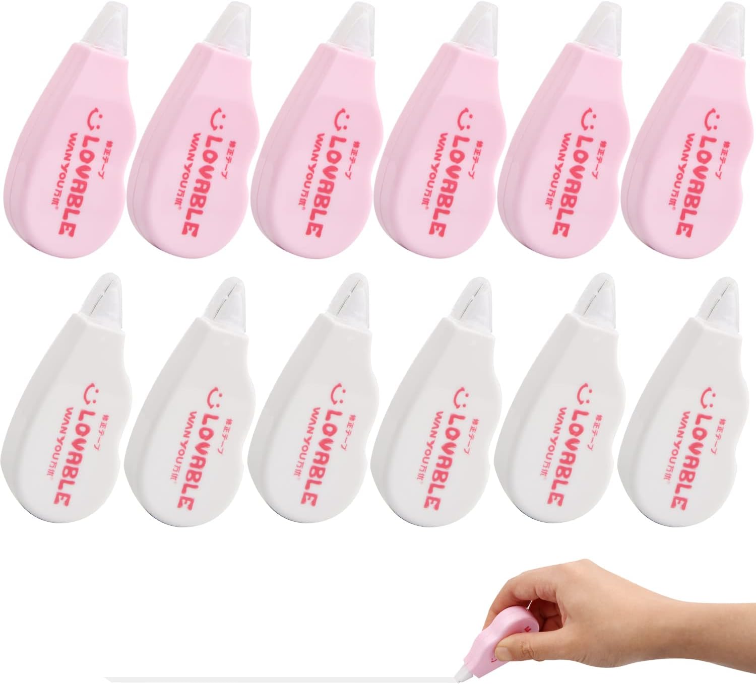 RNHDLY 6Pcs Correction Tapes, Pastel Pocket Correction Tape Roller ...