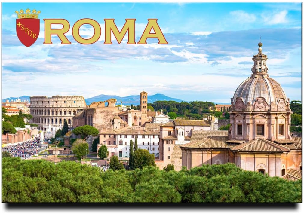 Amazon.com: Rome Fridge Magnet Italy Travel Souvenir Colosseum Forum ...