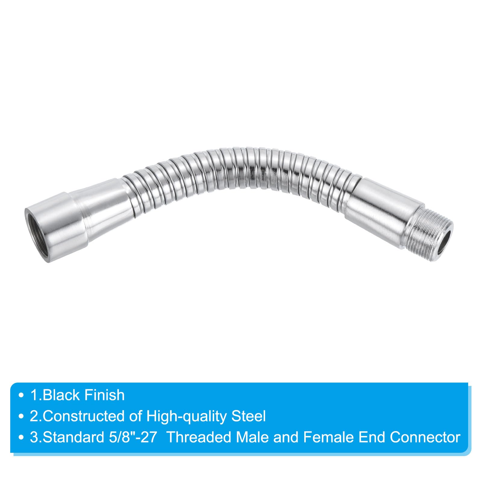 Snapklik.com : 6" Microphone Gooseneck, 5/8"-27 Thread Metal Universal ...