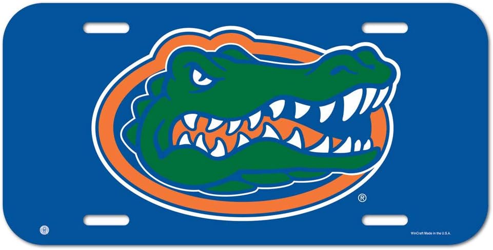 Amazon.com: Florida Gators Camo Laser Cut License Plate - Gator Logo ...
