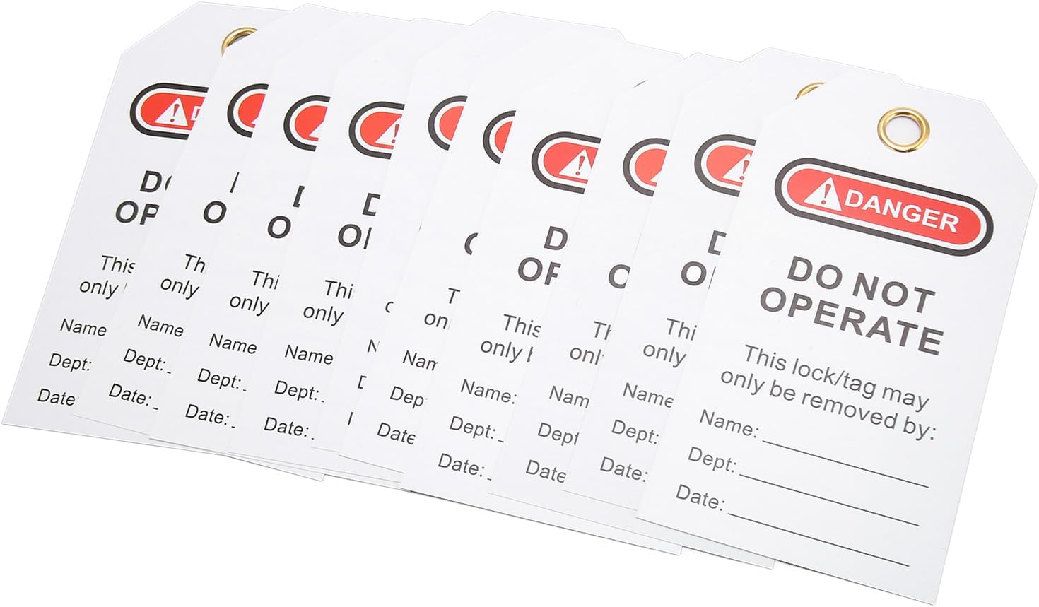 Amazon.com: Lockout Tagout Tag, Loto Sign Multipurpose for Equipment ...