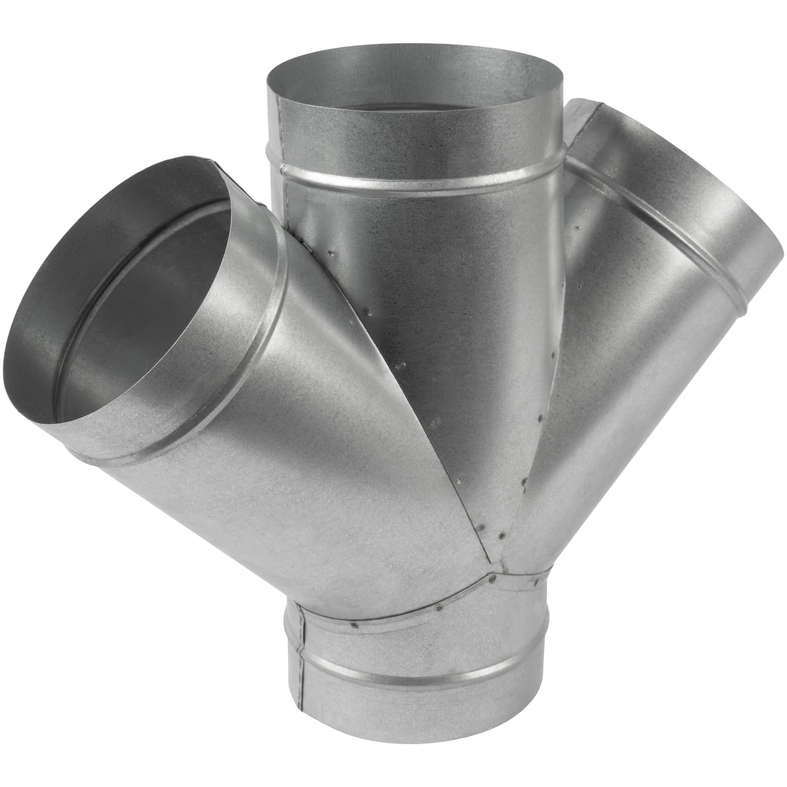 HVAC OV 45° Degree Ø6 x 6 x 6 x 6 Inch X Shape Splitter - Metal 4 Way ...