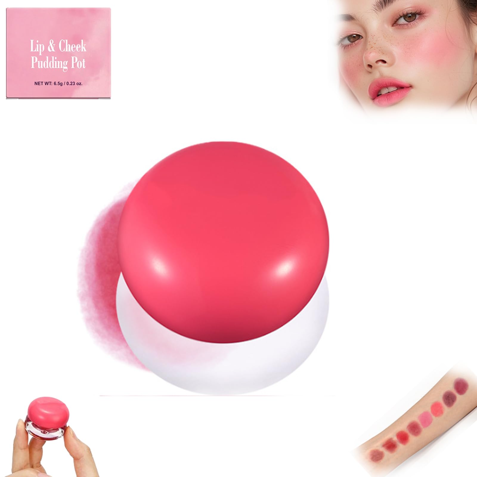 Amazon.com : Korean Pudding Pot Blush,Korean Pudding Pot Lip,Korean ...
