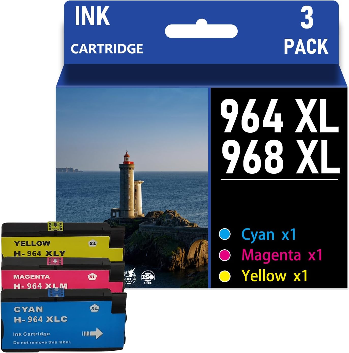 Amazon.com: 964XL 968XL High Yield Ink Cartridge Combo Pack for HP ...