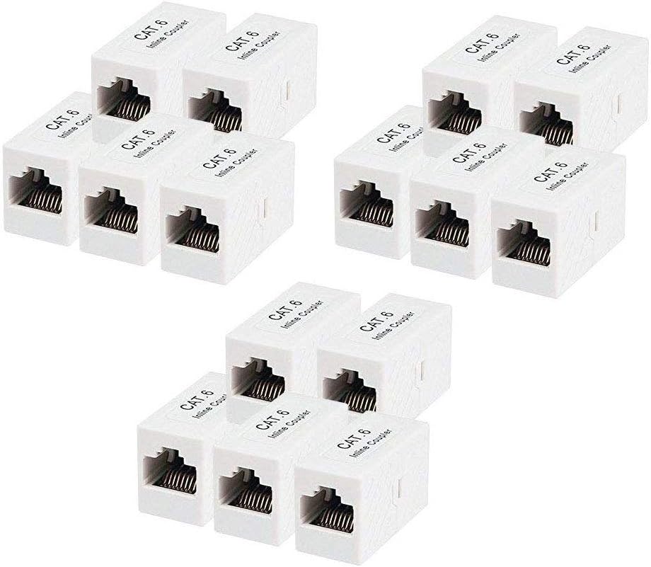 Amazon.com: iMBAPrice Premium RJ45 Coupler - (Pack of 15) Cat6 Ethernet ...