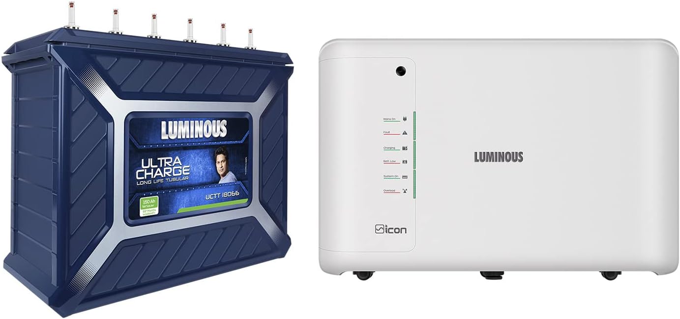 Buy Luminous Power Sine 800 Pure Sine Wave 700VA/12V Inverter for Home ...