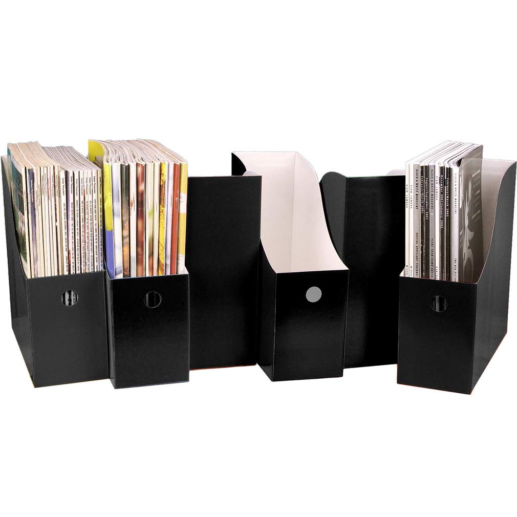 Snapklik.com : Magazine File Holder - Set Of 6 Black - Office Desk ...