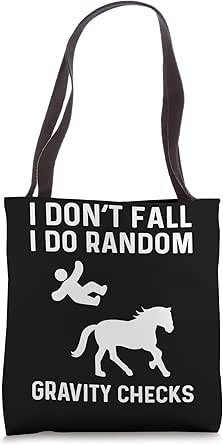 Amazon.com: I Don't Fall. I Do Random Gravity Checks. Horse Vaulting ...