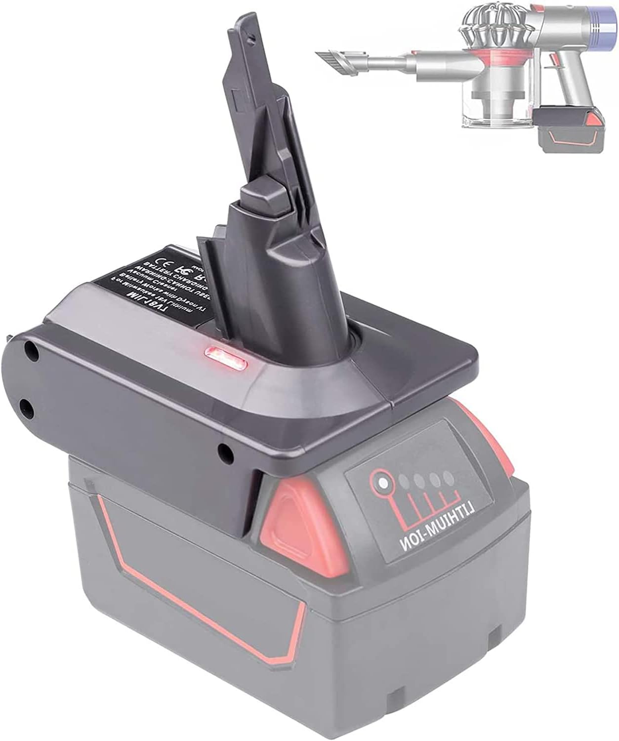 Amazon.com: V7 Battery Adapter for Milwaukee M18-18V Battery Convert to ...