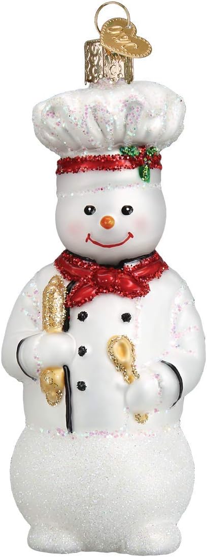 Amazon.com: Old World Christmas Snowman Chef : Home & Kitchen