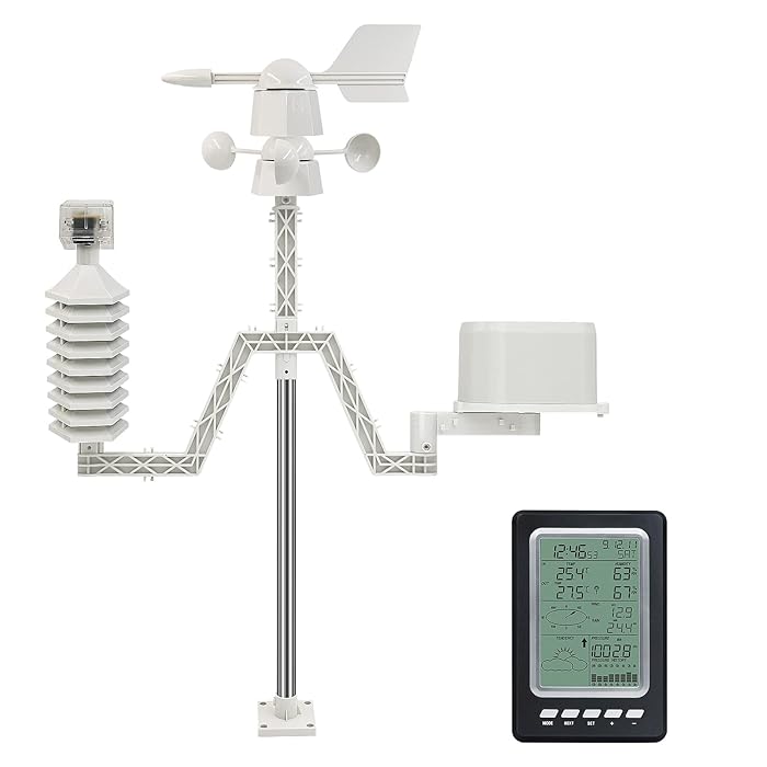 Buy Metoluar Wireless Weather Station with LCD Display, Meteorological ...