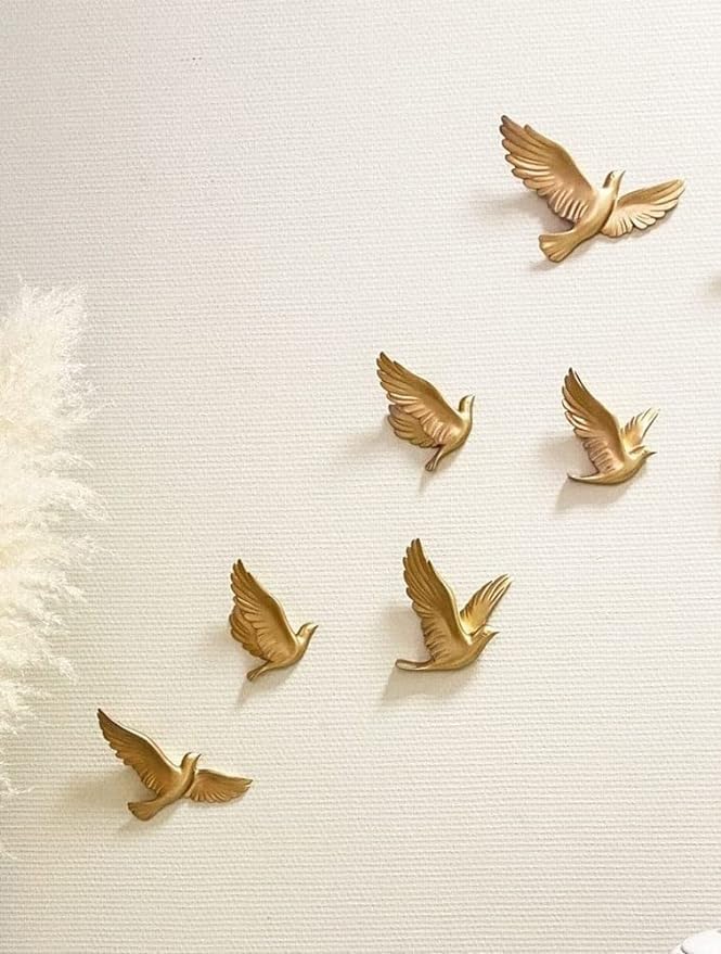 Buy HOME DECOR HANDICRAFTS HDH1331 Metal Birds [A Set of Six Birds ...