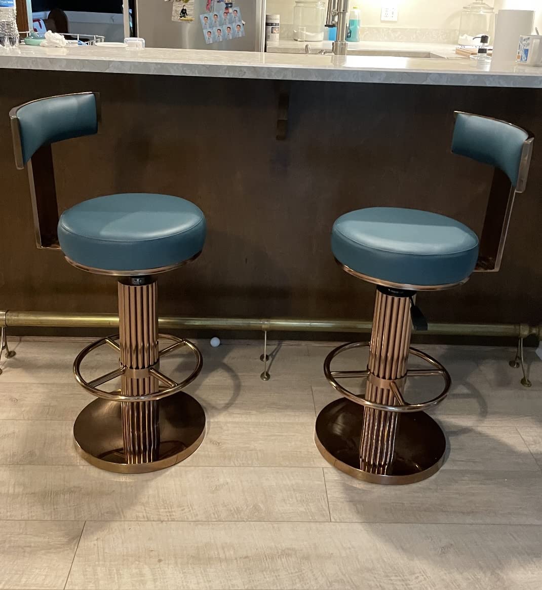 $13/mo - Finance FUNROLUX Counter Height Bar Stools with Back, Modern ...