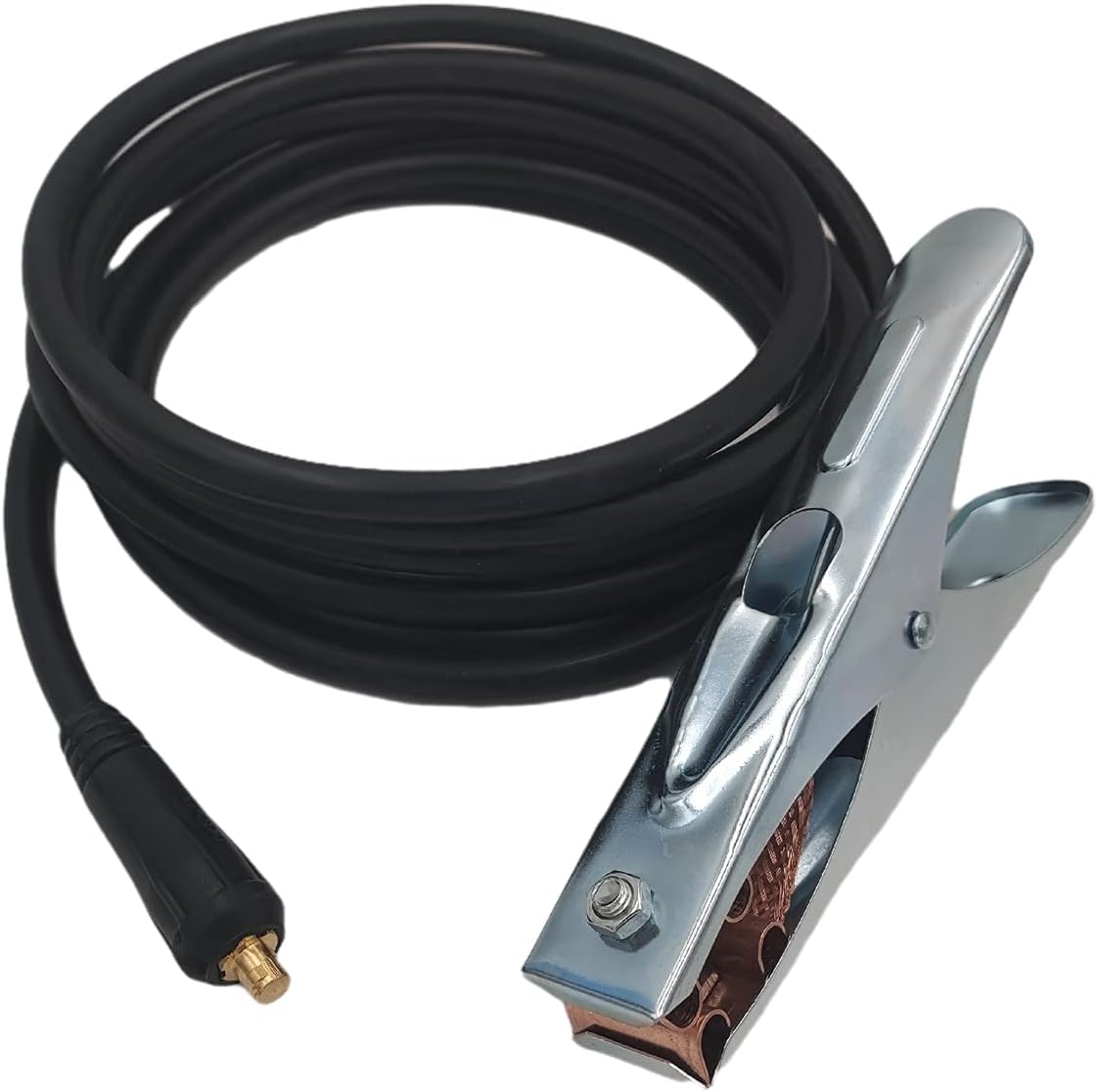 15 ft 500A Welding Ground Clamp 10-25 DINSE Connector #4 AWG Cable for ...