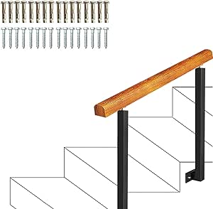 Amazon.co.jp: Outdoor Stair Railing, Wall Mounted Step Railing Outdoor ...