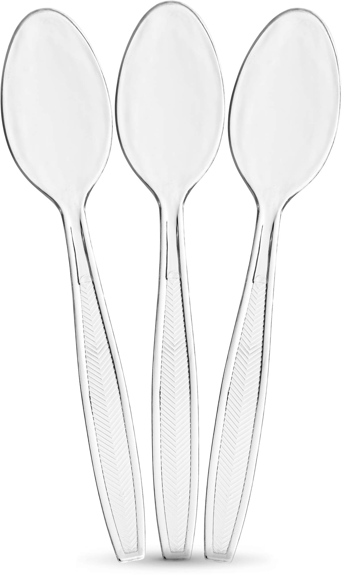 Snapklik.com : Plasticpro Clear Plastic Tea Spoons Disposable Cutlery ...