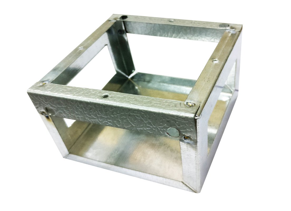 Metal open Junction Box 4x4 1 Pack of 2 : Amazon.in: Home Improvement