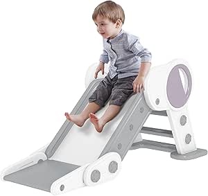 Amazon.com: Kids Slide for Toddlers Age 1-3 Indoor Baby Folding Slide ...