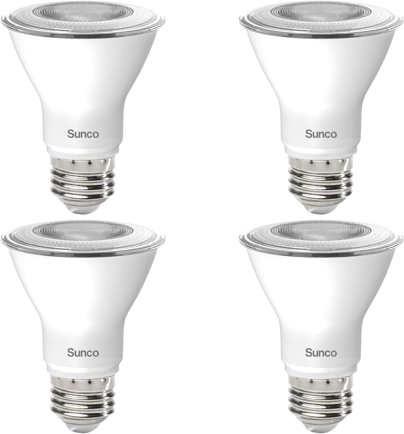 4 Pack PAR20 LED Flood Dusk to Dawn Light Bulbs Outdoor Photocell ...