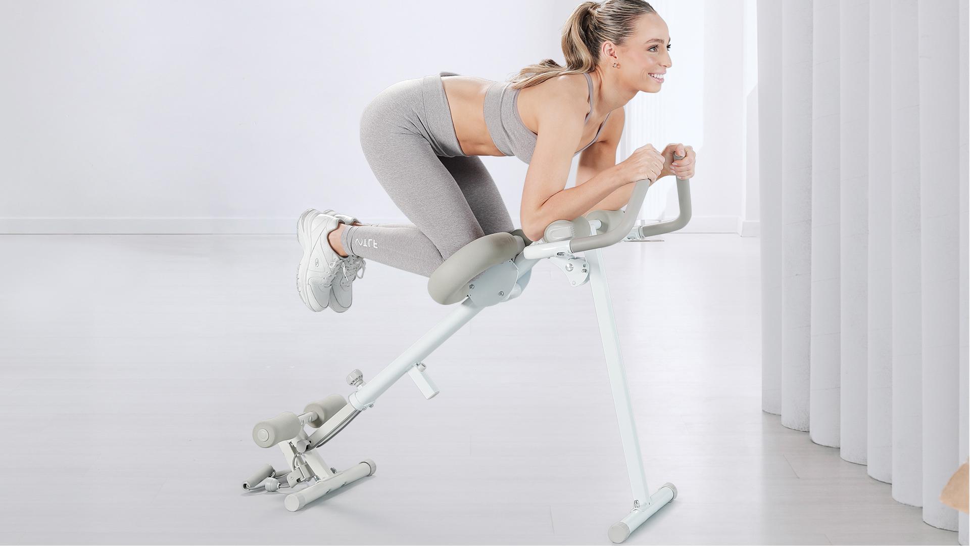 Space Saving Workout Gear 4-in-1 Home Gym Equipment - Rowing Machine ...