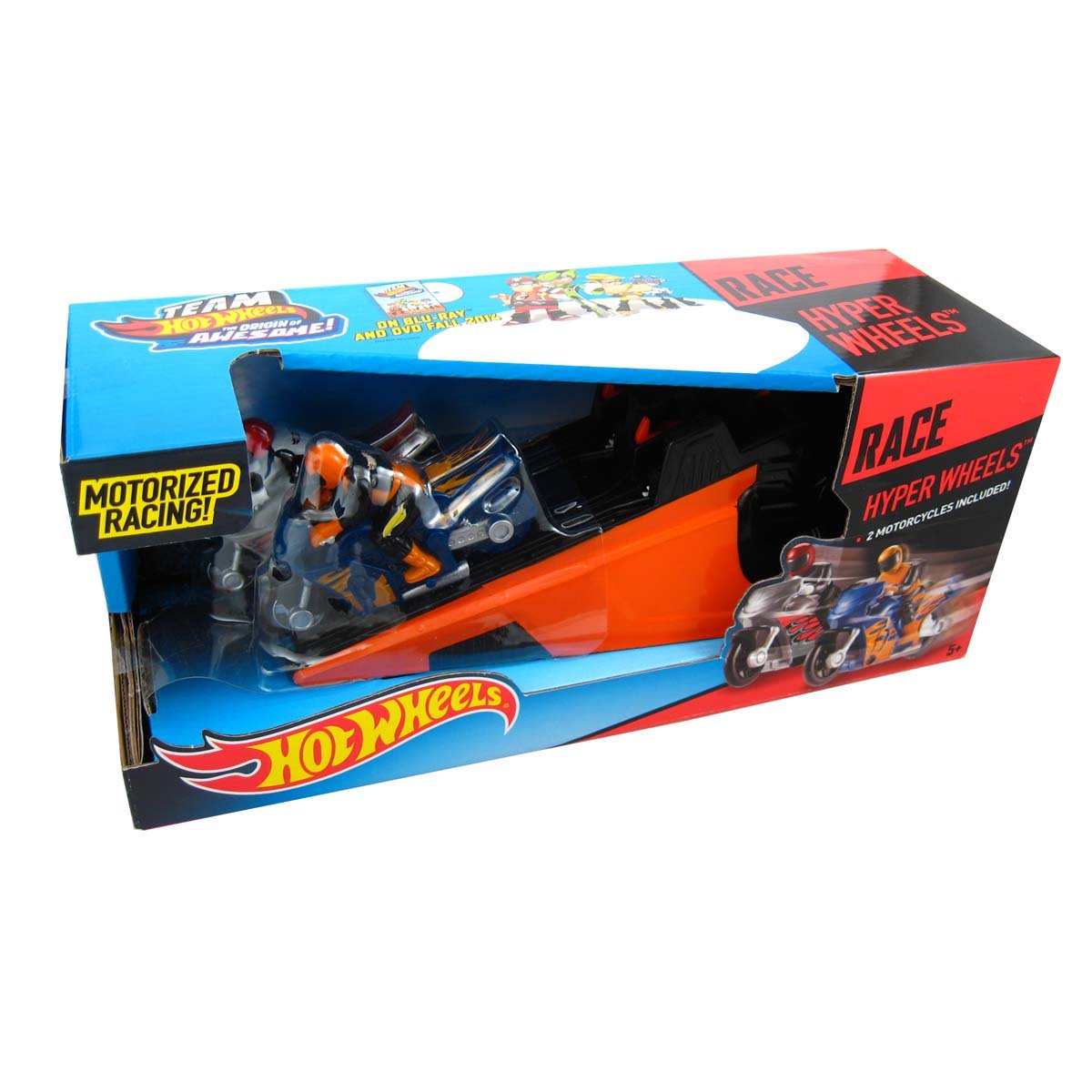 Hot Wheels Mattel Hyper Wheels Motorized Motorcycles And Crank Launcher ...
